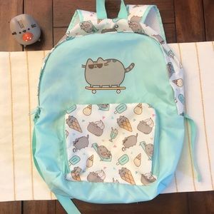 Pusheen Bags | Pastel Purple Cute Face Backpack New | Poshmark